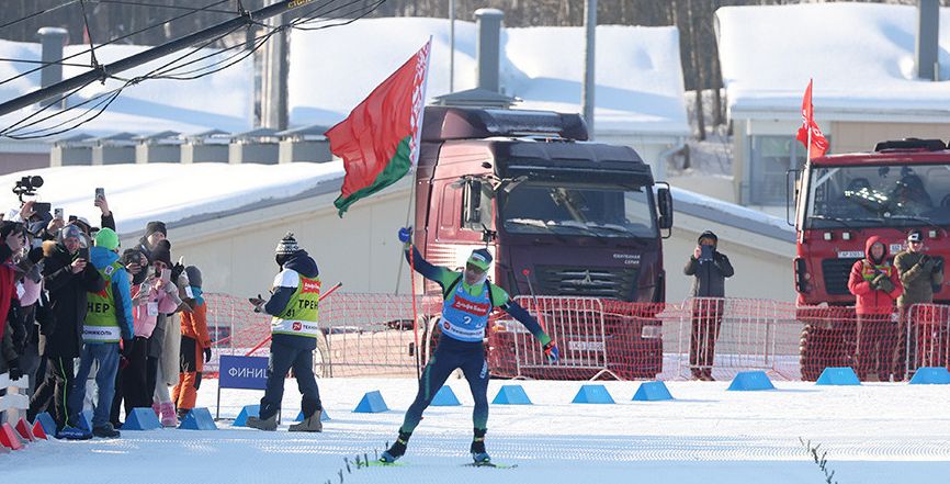 Belarusian team wins mixed relay race at biathlon cup outside Minsk